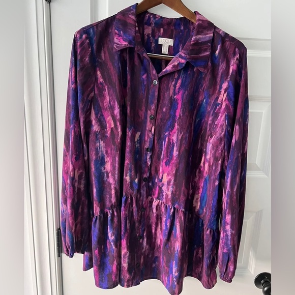 LOGO by Lori Goldstein | Tops | Logo By Lori Goldstein Tunic Top Large ...